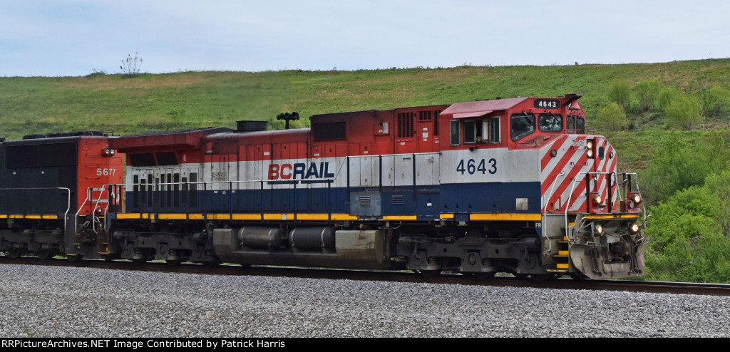 BCOL 4643 C44-9WL leads CSX K661 ethanol train southbound through Emerson GA 12:12PM 04-14-2016
